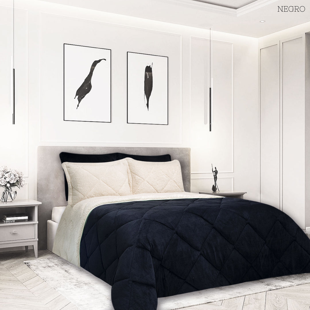 Edredón Sherpa Negro – Edredona